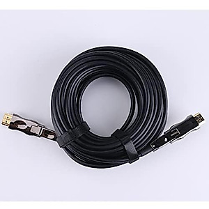 Pacroban Long8K Fiber Optic HDMI Cable Detachable Connectors - 8K 60Hz, HDR, HDCP 2.2, Active Ultra High Speed 48Gbps, in-Wall Safe, 4K@120Hz 4:4:4 Slim Light (25ft)