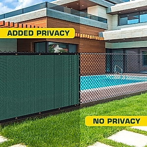 SEKKVY 4' x 50' Privacy Screen Fence, 90% Blockage Mesh Shade Net Cover for Garden, Wall, Chain Link Fence