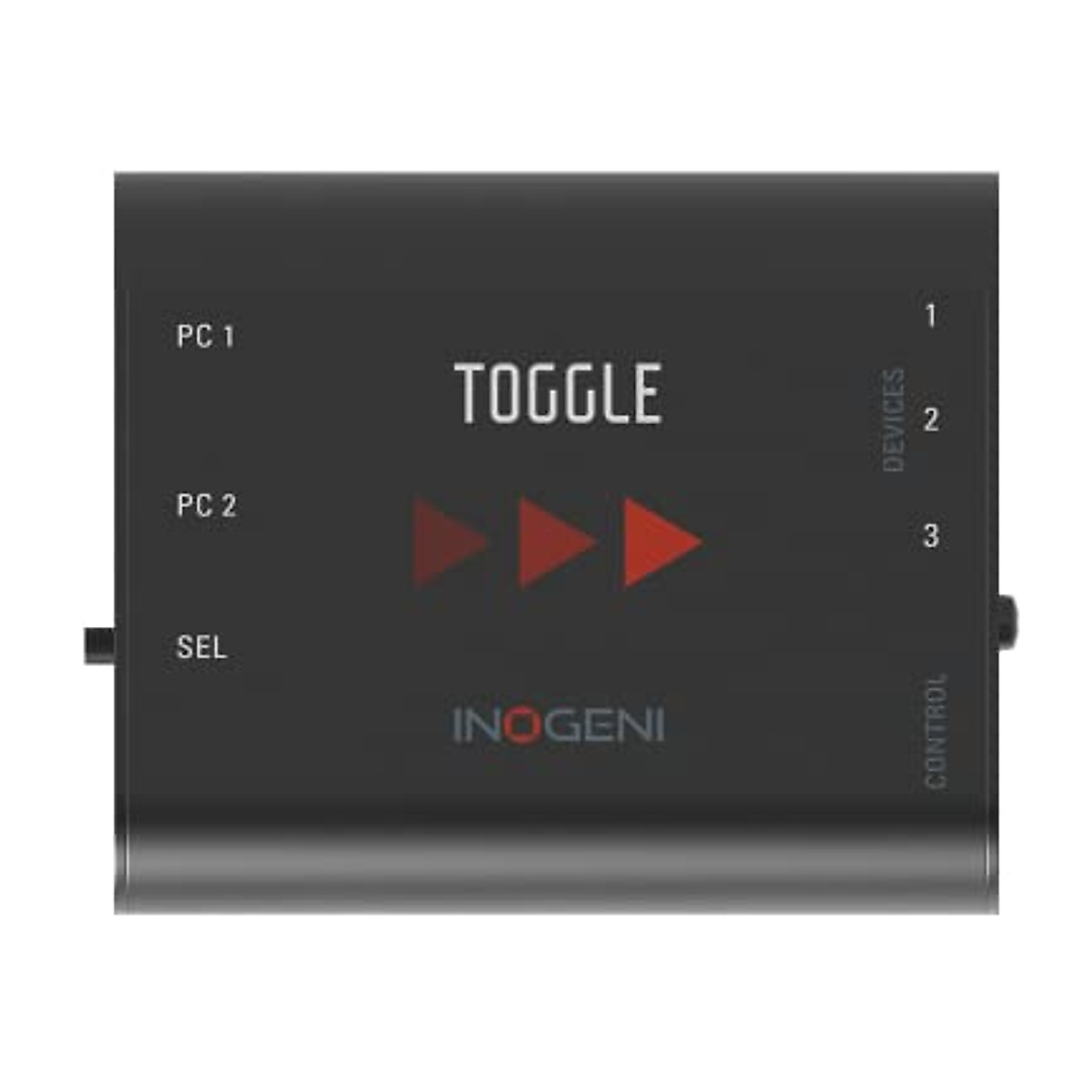 Toggle by INOGENI, Video Conference USB switcher (BYOD/BYOM), Plug and Go, Up to 3 Devices, Professional Device