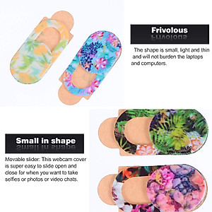 Uonlytech 4pcs Privacy Cover Protective Lid Cover for Tablet Phones Web Cover - Peeping Privacy Cover Laptops Computer Webcam Cover Slideshow Slider Flat