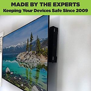 HIDEit Mounts Uni-M Wall Mount - Patented in 2015, American Company - Steel Adjustable Medium Device Mount - Cable Box Wall Mount, Console Wall Mount, DVD Player Mount - Behind TV Cable Box Mount