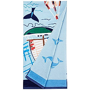 Vera Bradley Women's Double Sided Beach Towel, Really Regatta, One Size