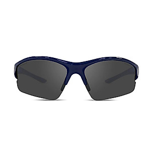 Epoch Eyewear 2 Pairs of Golf Sport Epoch-1 Sunglasses - Somke Lens with Blue/Gray & Black Frame