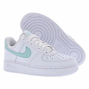 NIKE Women's Air Force 1 Sneaker, White Jade, 10