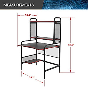 X Rocker, 0724401, Icarus Gaming Desk, 35.4 x 29.1 x 57.5, Black