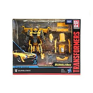 Transformers Studio Series Deluxe Class Rebekah's Garage Bumblebee with Charlie Exclusive Figure