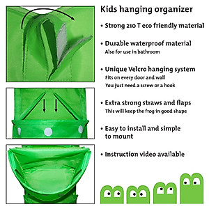 Bennet & Bradley Hanging Toy Storage | Kids Hanging Toy Storage |Closet Organizer for Baby Clothes, Stuffed Animal Storage 100% Guarantee | Includes Bonus & Luxury Gift Box