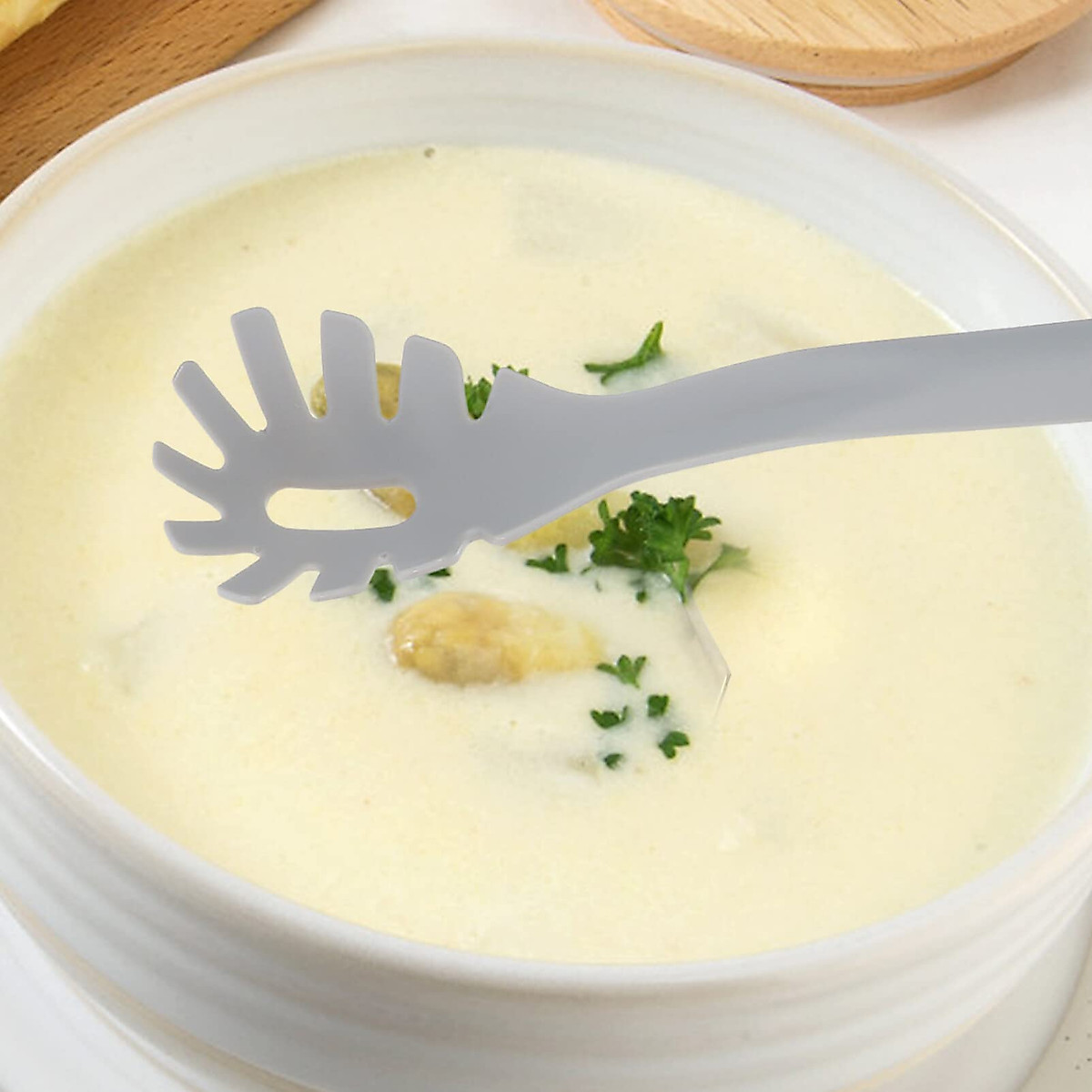 UPKOCH 1 Set Colorful Nylon Kitchenware Set turners spoons nylon cooking utensil Nylon mixing spoon Nylon pasta spoon kitchen spatula utensils Pasta fork Pasta server fold frying spatula