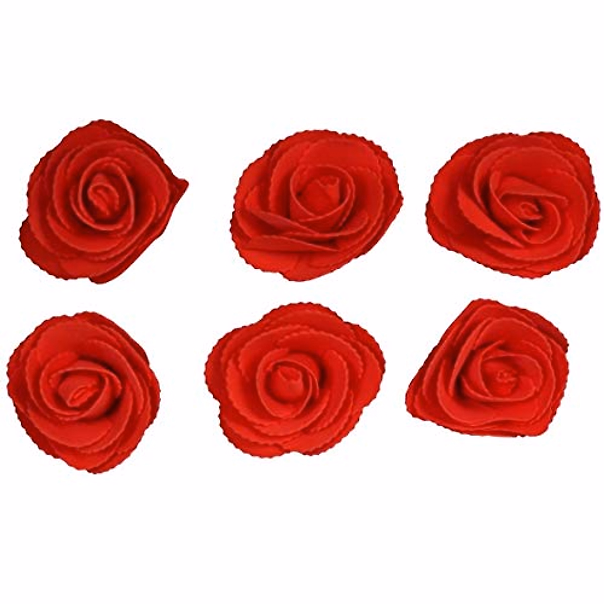 EBK Love Valentine's Day Valentine Sweetest Day 6 Count Potpourri Floral Garden Home Romantic Decor Decoration Rose Blooms and Heart Table Scatter Decorations 50 Count - RED
