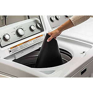 Duck - 284148 Non-Adhesive Shelf Liner Solid Grip EasyLiner, 20-inch x 6 Feet, Black