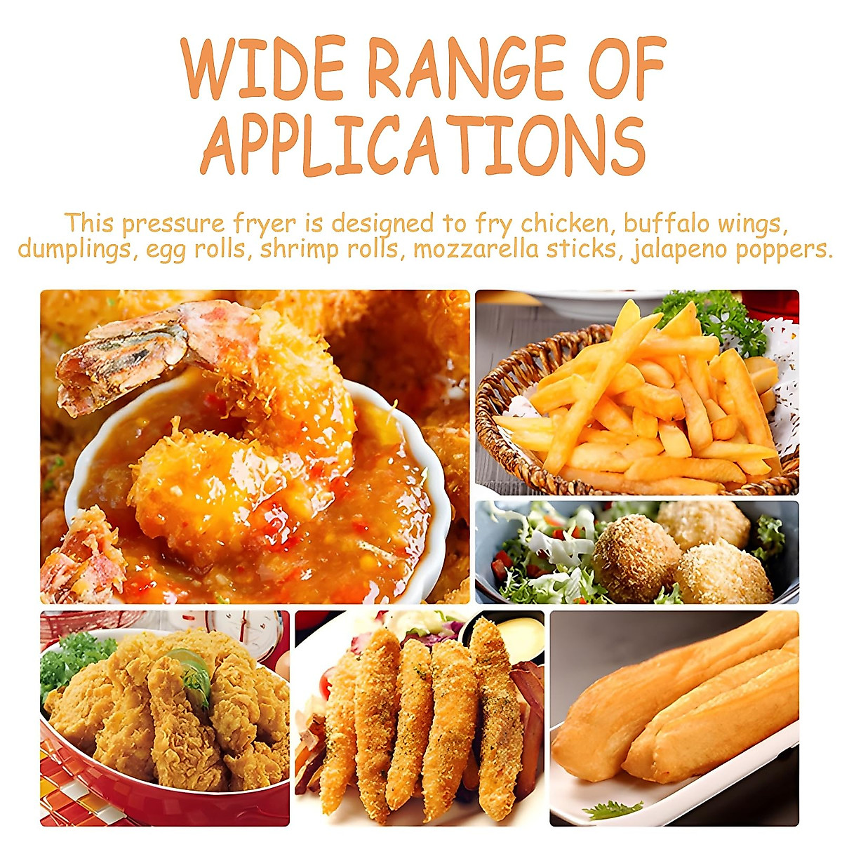 Banfluxion 110V CNC High Pressure Fried Chicken Stove 45L Commercial Deep Fryer Stainless Steel Fried Duck Chicken Stove with Liquefied Petroleum Gas and Triple Safety Valve Protection