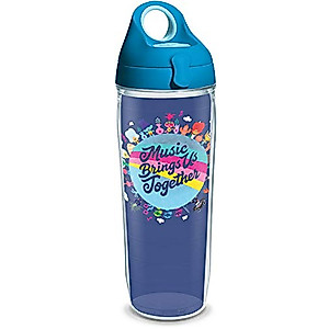 Tervis DreamWorks Trolls Made in USA Double Walled Insulated Tumbler Travel Cup Keeps Drinks Cold & Hot, 24oz Water Bottle, Music Together