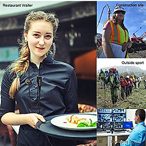 Wlfys Radio Earpiece for Motorola with Mic Acoustic Tube Headset Walkie Talkie CLS1110 CP110 CP200 GP300 GP2000