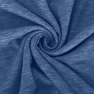 DASAYO Women Plus Size Tshirts Tops Crew Neck Solid Half Sleeve Shirt Tunic Comfy Casual Summer Plain Loose Blouse T Shirts