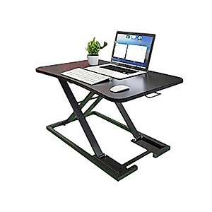 TREXD Standing Computer Desk, Height Adjustable Stand, Foldable Laptop Desk, Easy Move