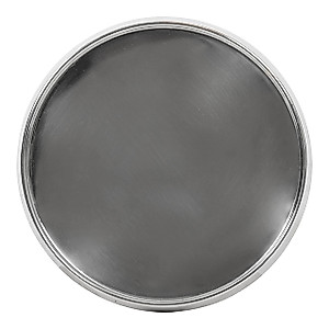 Kate and Laurel Sanzo Modern Pedestal Side Table, 9 x 9 x 23, Silver, Decorative End Table with Sleek Tabletop