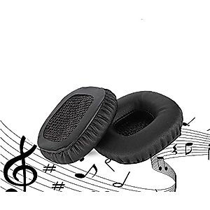 2Pcs Foam Earpads Soft Replacement Ear Pads Earphone Sleeve Cushion Memory Sponge Earpads Suitable for Marshall Major II Headphones(Black)