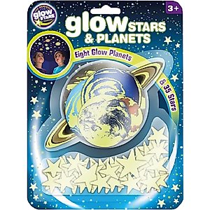The Original Glowstars: Glowstars & Planets- Glow-in-The Dark, Space Décor, Plastic, Self-Adhesive Pads, Decorate Ceilings, Walls & More