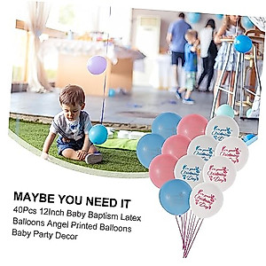 Abaodam Pink Balloons 80 Pcs balloon pink decor blue decor kids decor garland decor pink ballons baby baptism decorations christening day party supplies emulsion boy wreath Blue Balloons