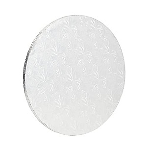 2 Piece Silver Foil Wedding Cake Stand with Rhinestones and 12 Inch Cake Drum, Dessert Holder for Centerpieces