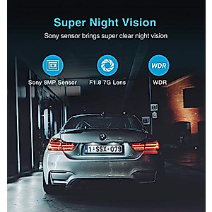 【Bundle: VIOFO A129 Pro with GPS + CPL】 VIOFO A129 Pro 4K Dash Cam 3840x2160P Ultra HD 4K Dash Camera Sony 8MP Sensor GPS Wi-Fi, Parking Mode, G-Sensor, Motion Detection, WDR, Loop Recording