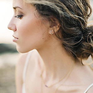 choice of all Double Nose Ring for Single Piercing Double Hoop Nose Ring for Women Double Nose Ring for Teen Girls Spiral Nose Hoop Rings for Women