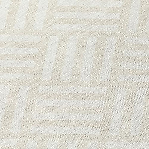 Addison Rugs Chantille ACN620 Ivory 1'8" x 2'6" Indoor Outdoor Area Rug, Easy Clean, Machine Washable, Non Shedding, Bedroom, Living Room, Dining Room, Kitchen, Patio Rug