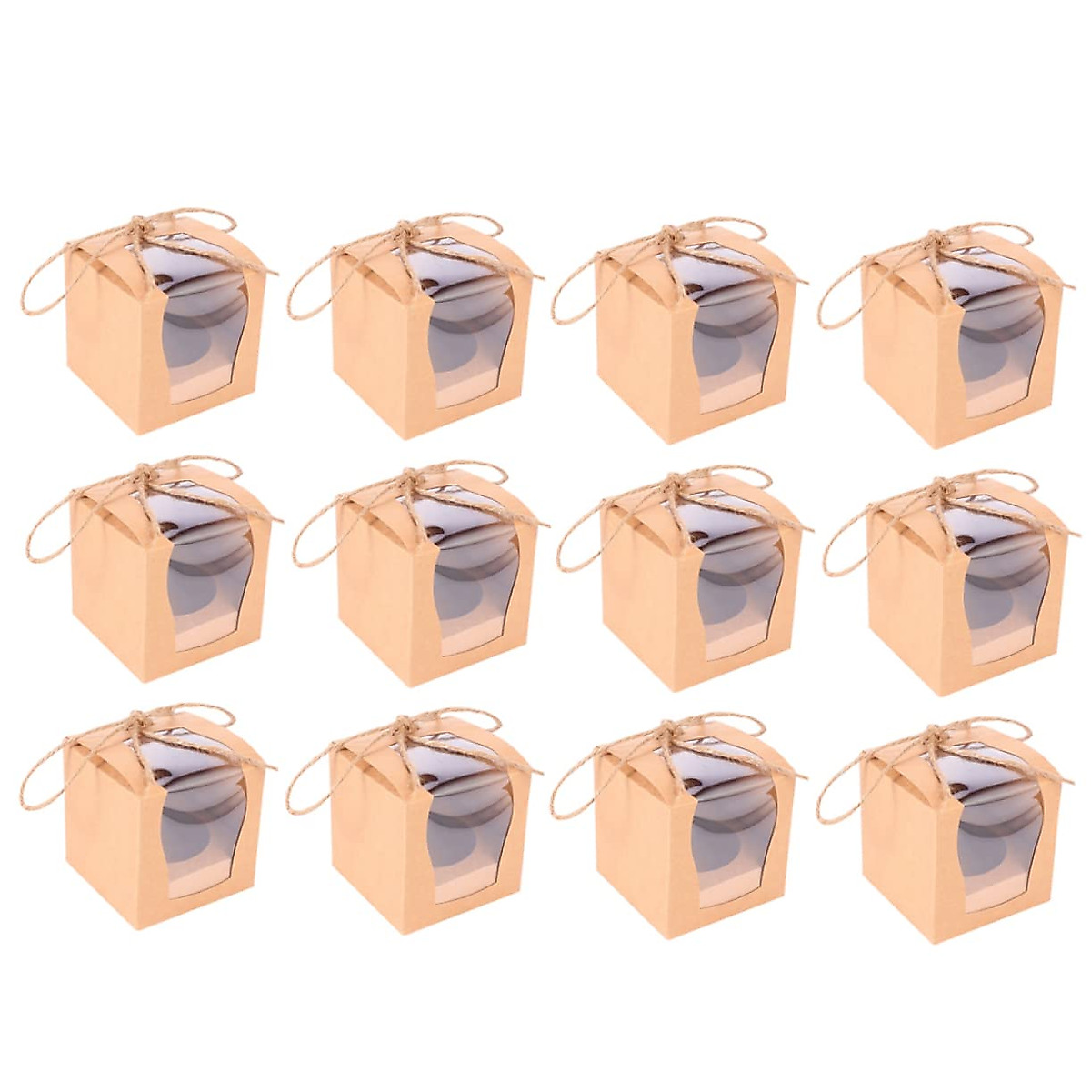 SOLUSTRE 36 Pcs Cake Box Cake Case Candy Case Pastries Boxes Cupcake Packing Boxes Chocolate Boxes Packaging Paper Bakery Boxes Dessert Packaging Boxes Cake Packaging Boxes Cookie Boxes