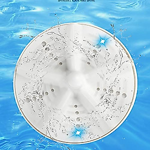 Mini Washing Machine,Portable Turbine Blue-Ray Ultrasonic Small Washers, 12V 30W 3in1 Dishwashers for T-shirts,Dress,Pants
