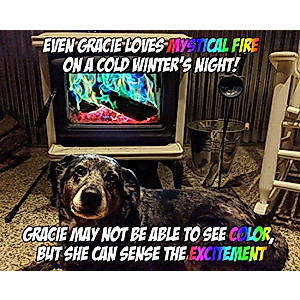 Mystical Fire Merlin’s Fire Colorant Vibrant Long-Lasting Pulsating Flame Color Changer for Indoor or Outdoor Use 0.882 oz Packets 25 Count Box