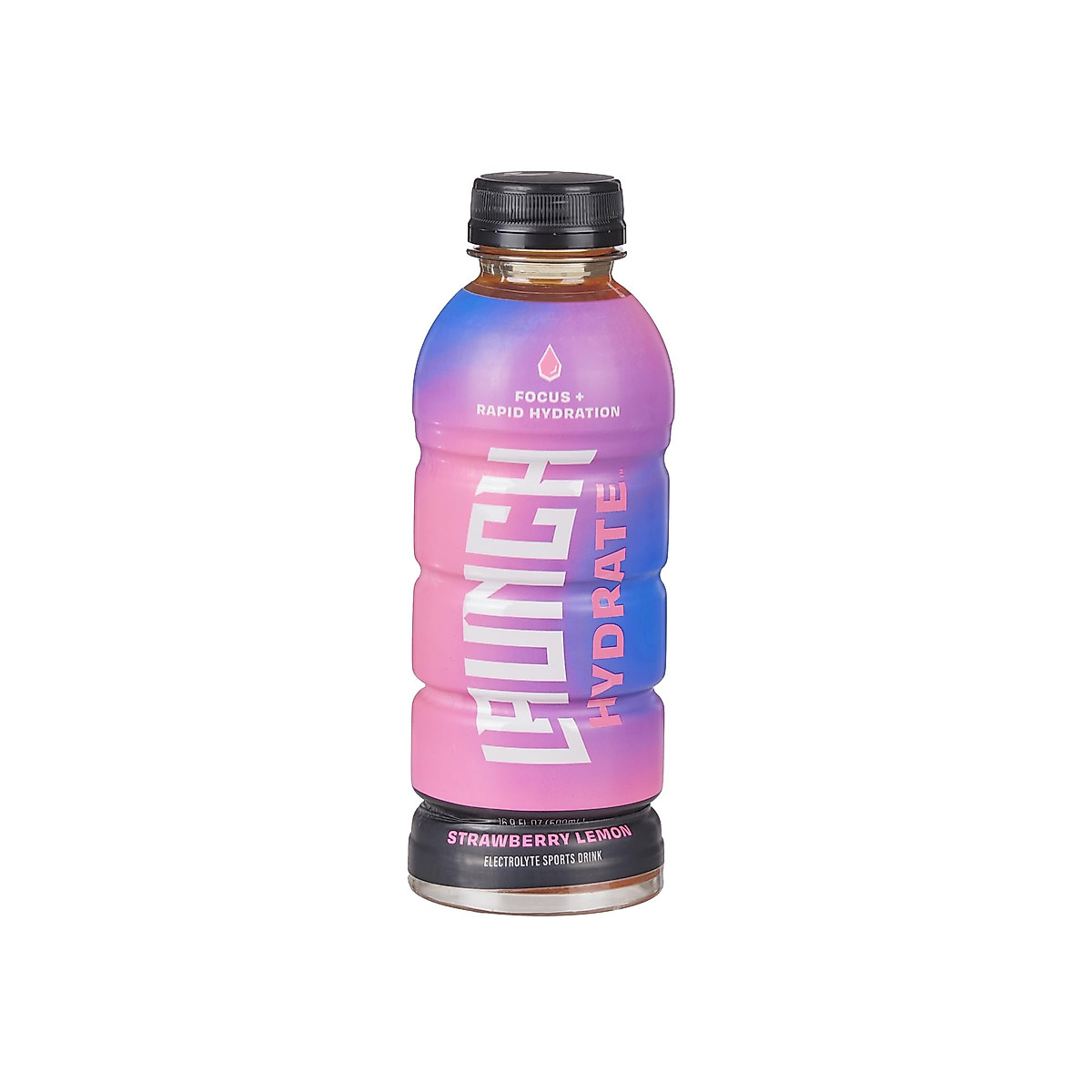Launch Hydrate Sports Drink, Strawberry Lemon, 16 Fl Oz, Electrolytes, Vitamins and Minerals Packed, Perfect for Athletes, (Pack of 12)