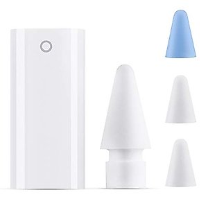 MJKOR Charging Adapter Compatible with Apple Pencil 1st,Charging Connector and Tips Replacement for iPad Pro Pen