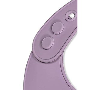 modern-twist Bucket-Bib 100% Food-Grade Silicone, Waterproof and Reusable, Mama Llama – Lovely Lavender