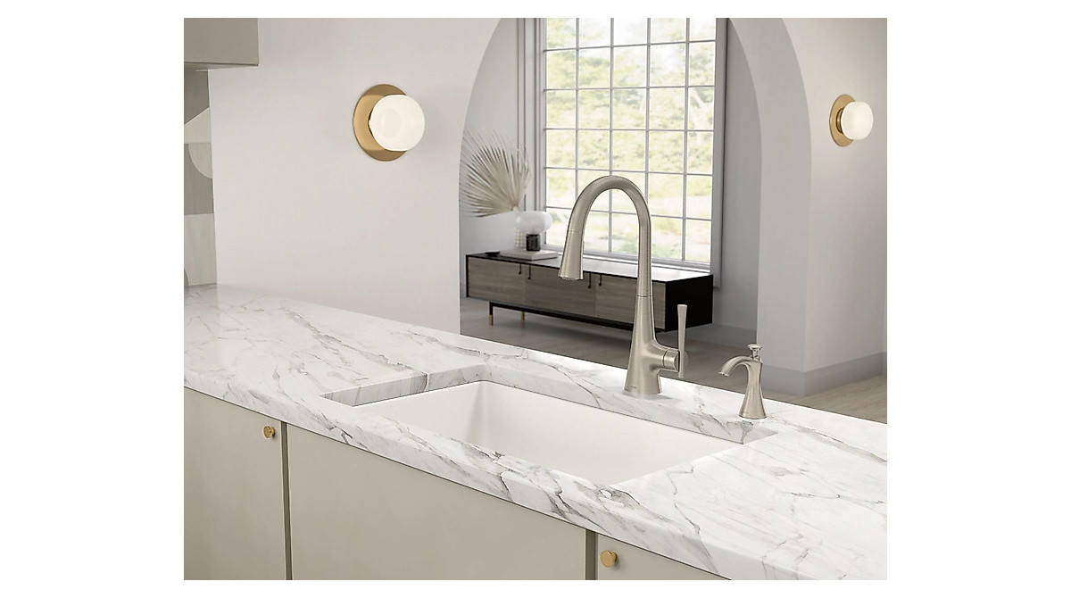 Moen Kurv Pulldown Kitchen Faucet - Power Boost Technology