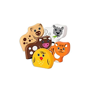 BRIO World - 33826 My First Farm | 12 Piece Wooden Toy Train Set for Kids | Interactive Learning Experience | FSC-Certified Wood | Suitable for Ages 18 Months and Up