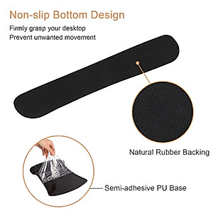 iCasso Ergonomic Mouse Pad with Wrist Rest, Keyboard Wrist Rest Mouse Wrist Rest, Made of Memory Foam, Easy Typing and Relieve Wrist Pain, Perfect for Computer Keyboard Office (A-Honeycomb)