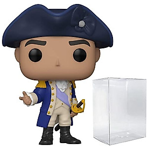 POP Broadway: Hamilton - George Washington Funko Pop! Vinyl Figure (Bundled with Compatible Pop Box Protector Case), Multicolor, 3.75 inches