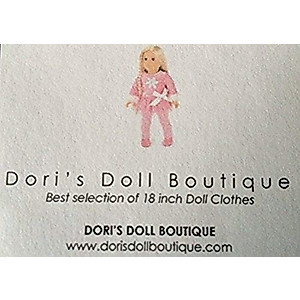 Doll Hangers Set of 24 Plastic Hangers, Fits 18 Inch Dolls Clothes Girl, Doll Accessories 18" Doll Clothing Doll Clothes