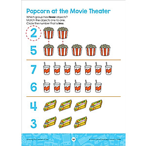 School Zone - Explore the City Kindergarten Learning Workbook - 240 Pages, Ages 5 to 6, Stickers, Alphabet, ABCs, Search & Find, and More (Easy-Tear Top Bound Pad)