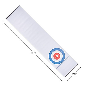 HearthSong Curling Zone – Indoor Battery Operated Hovering Curling Set – Fun Family Game for Kids and Adults – 6 Curling Stones and Floor Mat – Olympic Sport Party Game Equipment – Age 3+