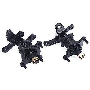 WINUS Go Kart Front Suspension Kit, 340mm Front Suspension Swingarm Upper/Lower A Arm Steering Strut Knuckle Spindle &Wheel Hub Fit for DIY Electric ATV Quad Bike Go Kart Parts