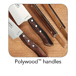 Tramontina Chef's Knife Set Grill Tongs & Cutting Board 3 Pk - 2 Pc, 80015/004DS