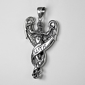 Dryad Design Lilith Pendant Goddess Jewelry - .925 Sterling Silver Wiccan Amulet