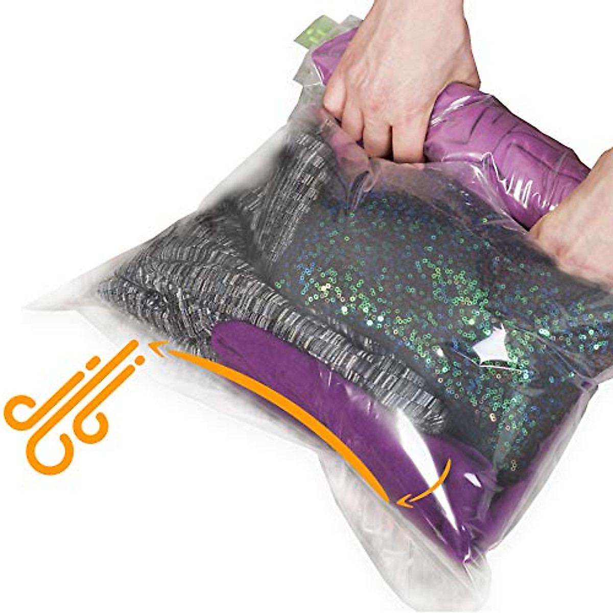 12 Bags + 8 Travel Storage Bags for Clothes - Compression Bags for Travel - no Vacuum Sacks-Save Space in Your Luggage Accessories