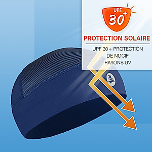 Low-Profile Cooling Helmet/Hard hat Liner, Stretch Working Cap, Summer Sweat Wicking Skull Cap, Running Beanie Sun Protection