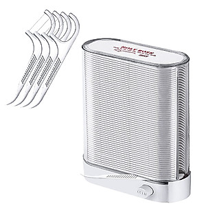 Dental Floss Picks Holy Rose Pop Up Flossers White Dispenser, with Adult Flossing Sticks 88 Count,No Fragrance Smell，Sealed Storage,Cleaning Teeth More Hygienic