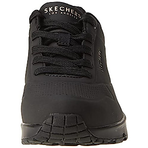 Skechers womens Skecher Street Women's Uno - Stand on Air Sneaker, Black/Black, 8 US