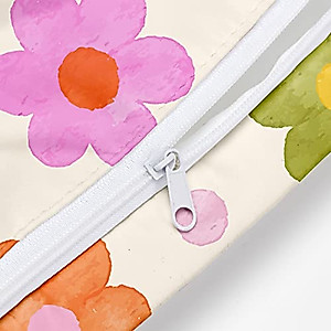 zcyxuuw Wet Bag, Wet Dry Bag, Wet Bag for Swimsuit, Travel, Beach, Pool, Diapers, Dirty Yoga Gym Clothes, Makeup Bag, Waterproof Flower Face Hippie Decor