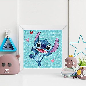 pvoodire 4 Pack Diamond Art Kits for Kids-Diamond Art Kits for Kids,Diamond Art for Kids,Childern Beginners 6x6inch