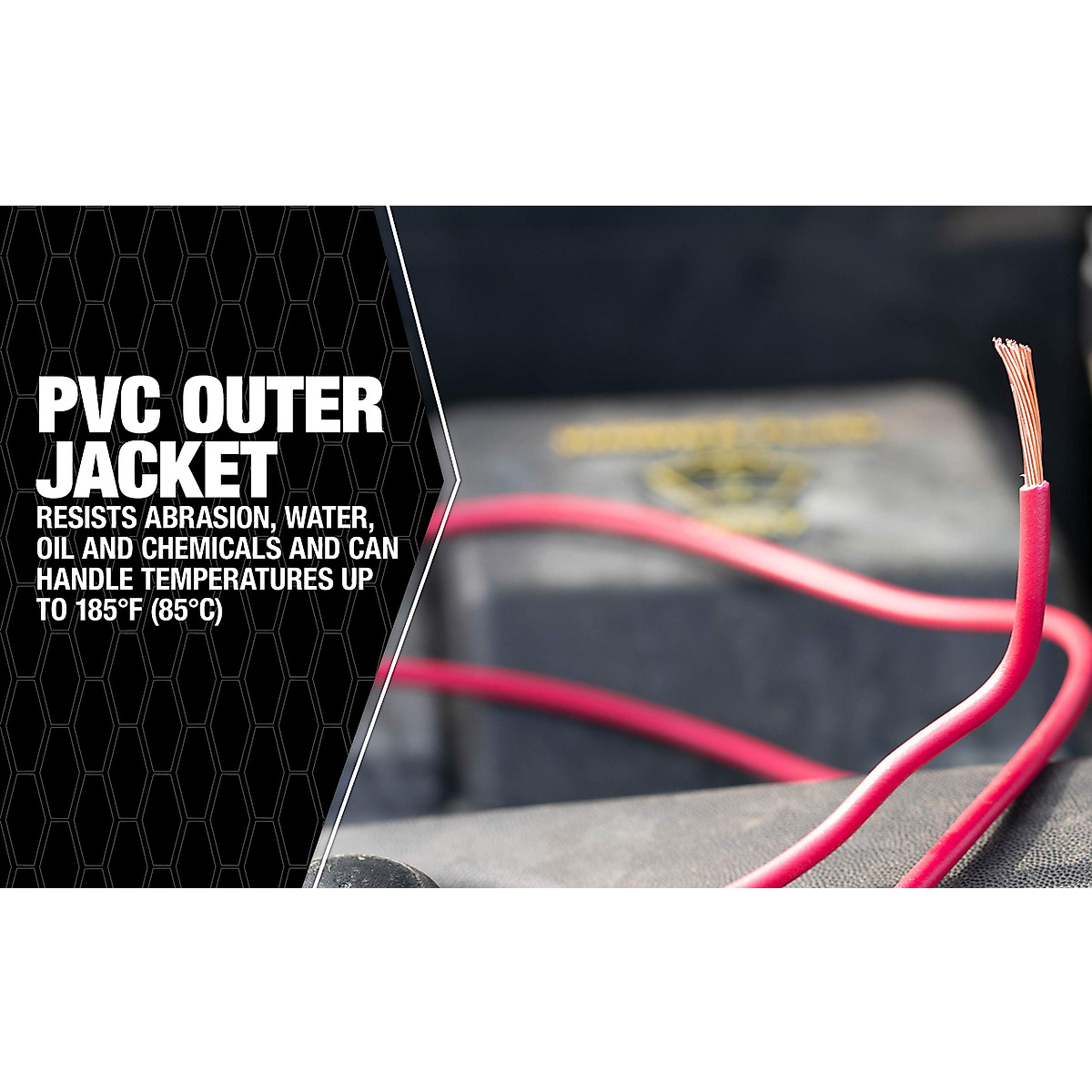 Southwire 55667423 Primary Wire; 18-Gauge Bulk Spool; 100-Feet; Red